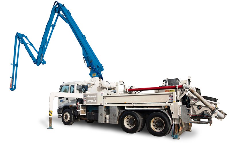 WCP028, 28m Truck Mounted Boom Pump, 24m Horizontal Reach | Wallace ...